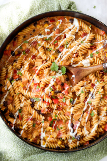 Santa Fe BBQ Ranch Chicken Pasta - Carlsbad Cravings