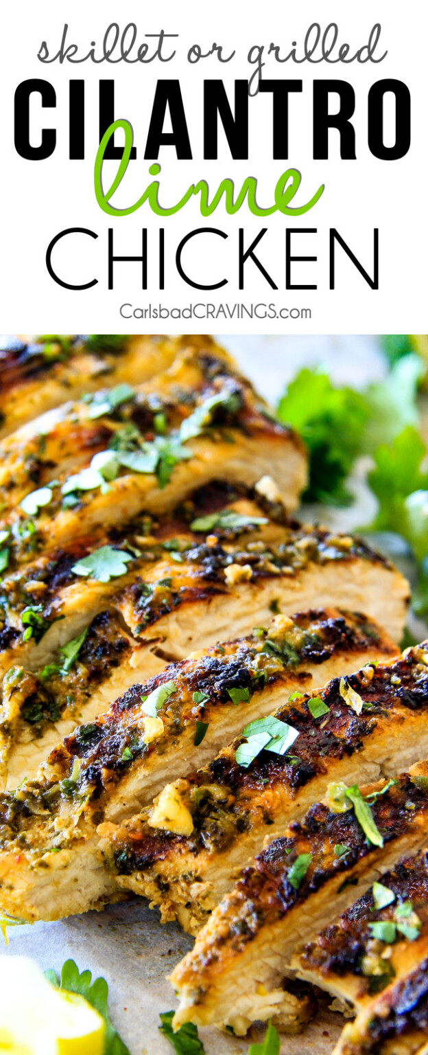 Juicy Cilantro Lime Chicken - Carlsbad Cravings
