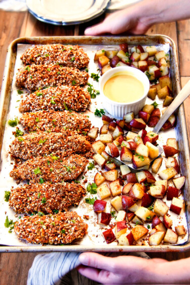 Honey Mustard Pretzel Chicken - Carlsbad Cravings
