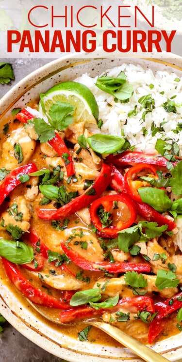 Chicken Panang Curry (30 Minutes!) - Carlsbad Cravings