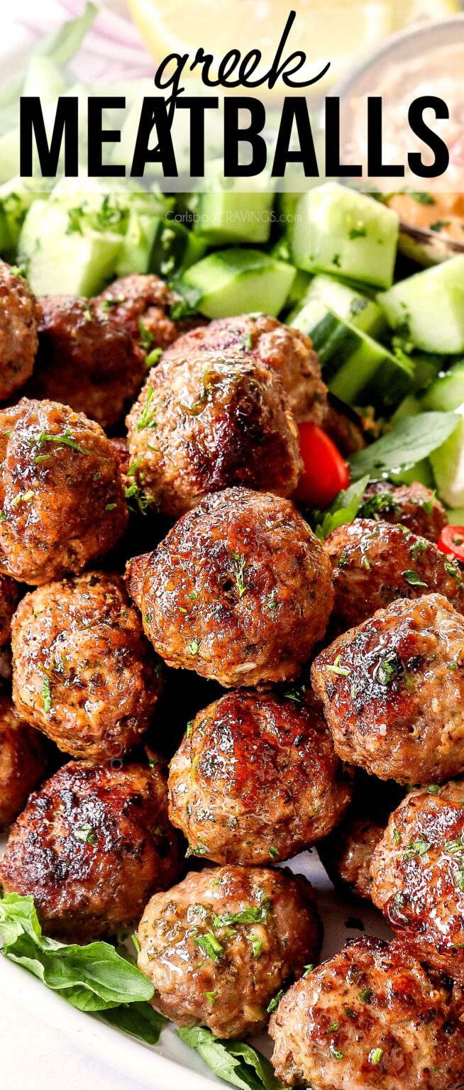 Greek Meatballs Recipe (Keftedes) - Carlsbad Cravings