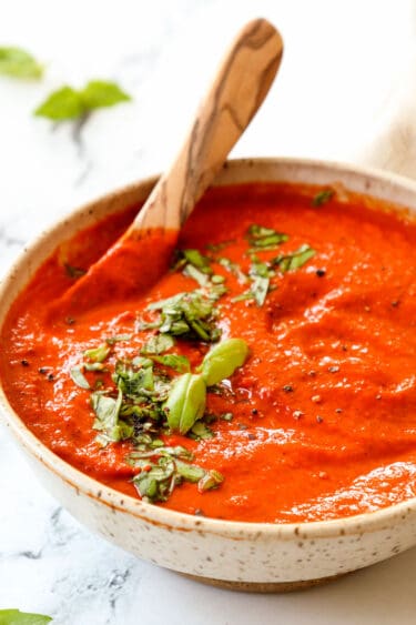 Roasted Red Pepper Sauce + Video (Ready in 5 Minutes!)
