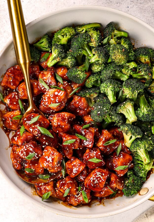 BEST Hunan Chicken (how to customize heat, make ahead, freeze, etc.)