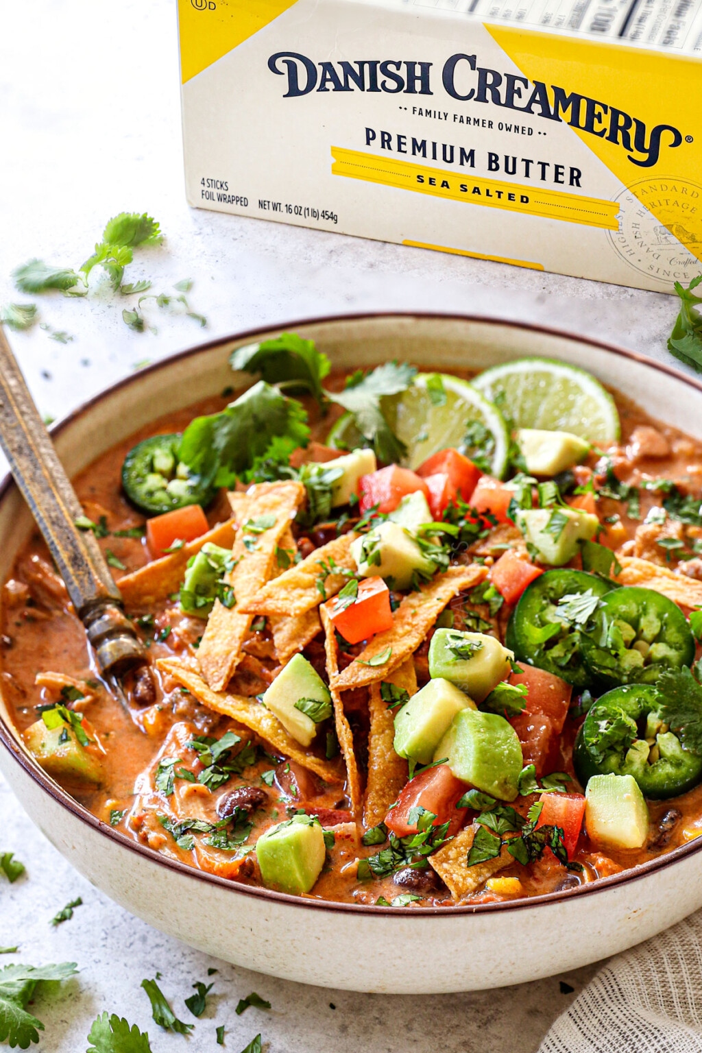 Creamy Chicken Tortilla Soup Recipe - Carlsbad Cravings