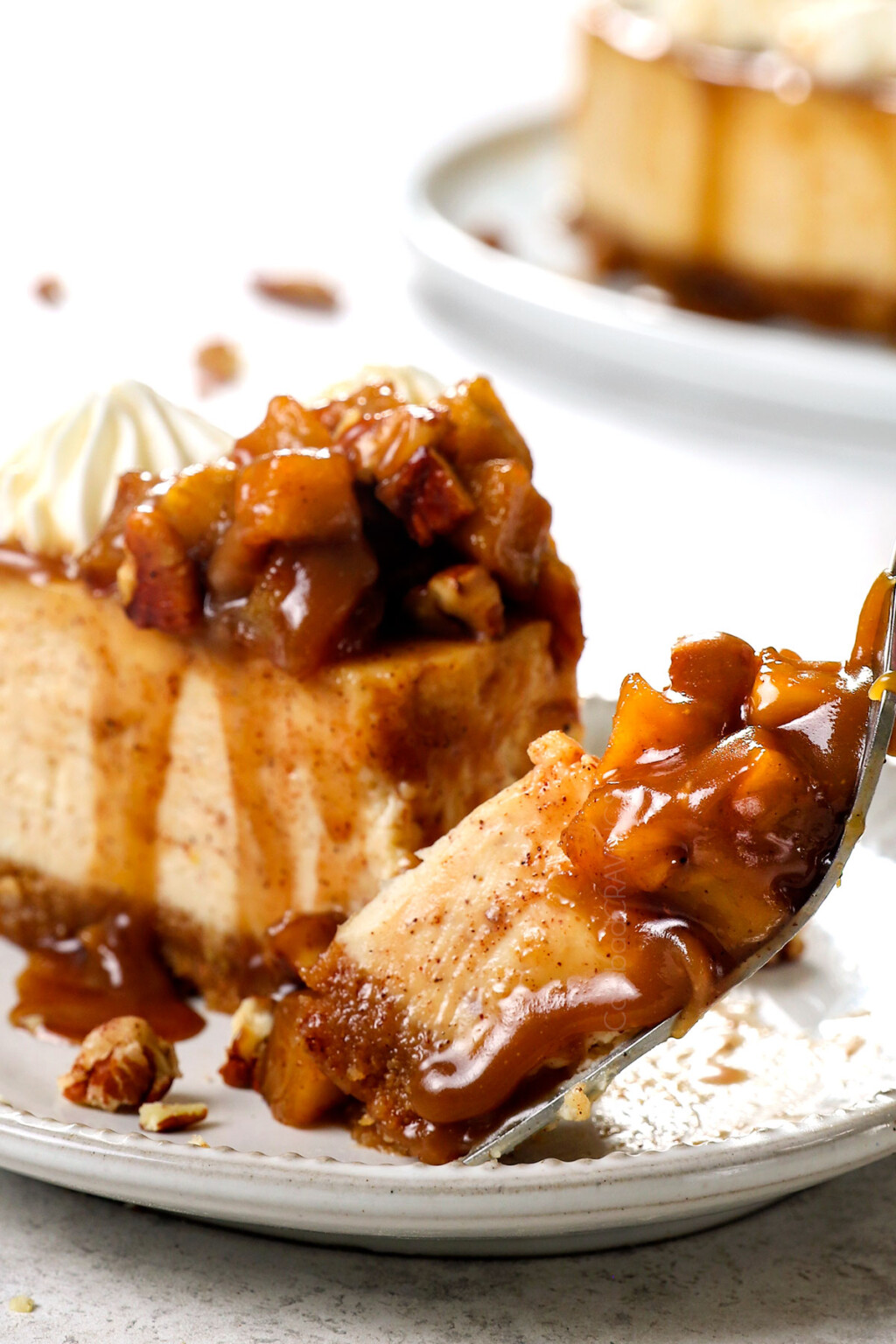 Caramel Apple Cheesecake + VIDEO Tutorial