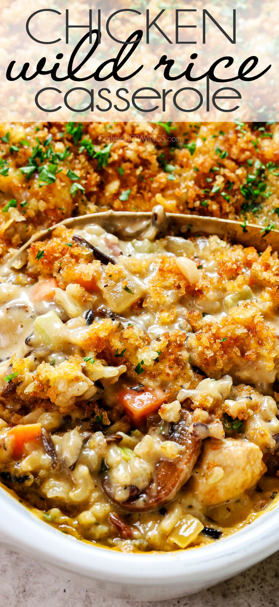 Chicken Rice Casserole (No Canned Soups!) - Carlsbad Cravings