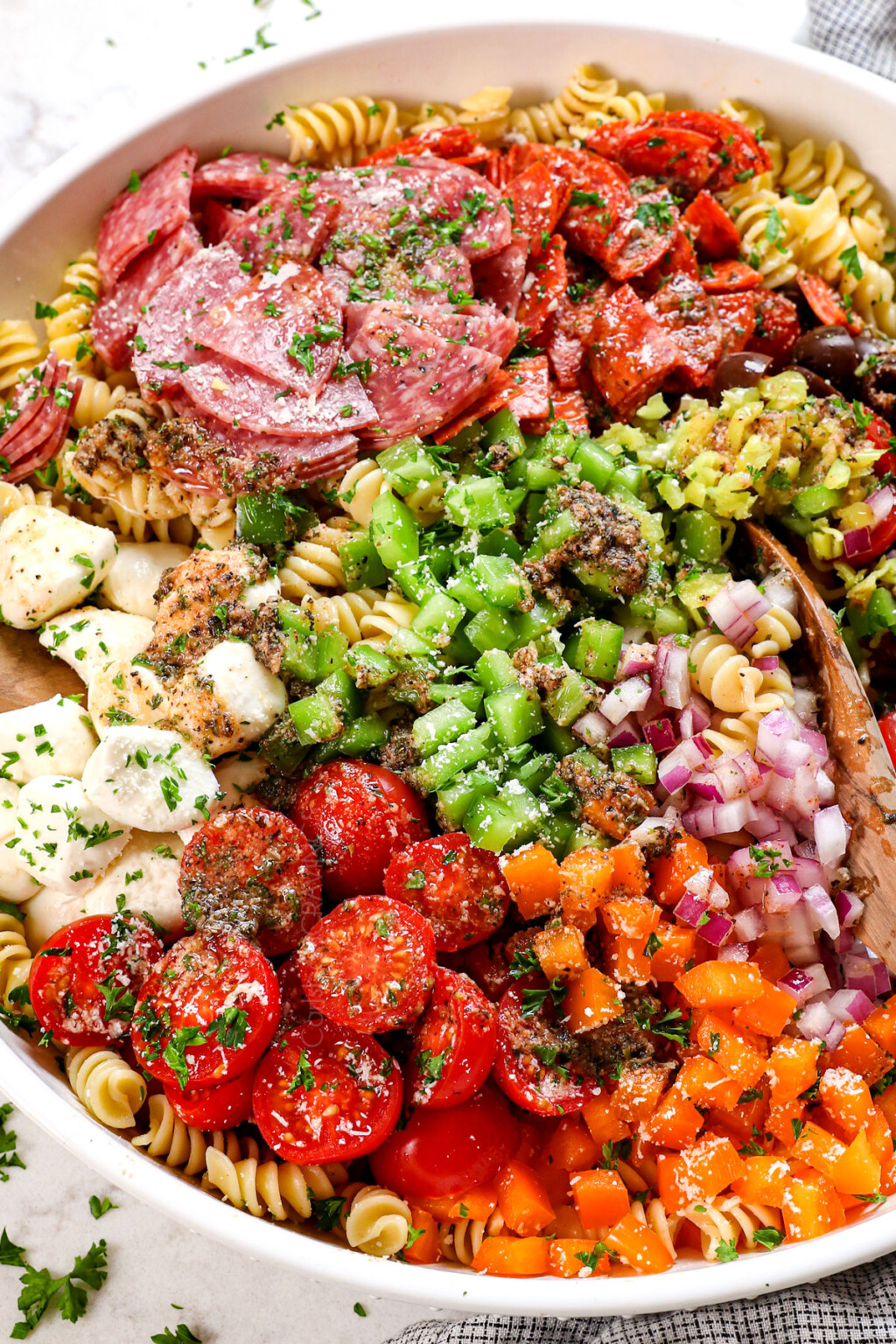 Pasta Salad Recipe With Italian Dressing - Carlsbad Cravings