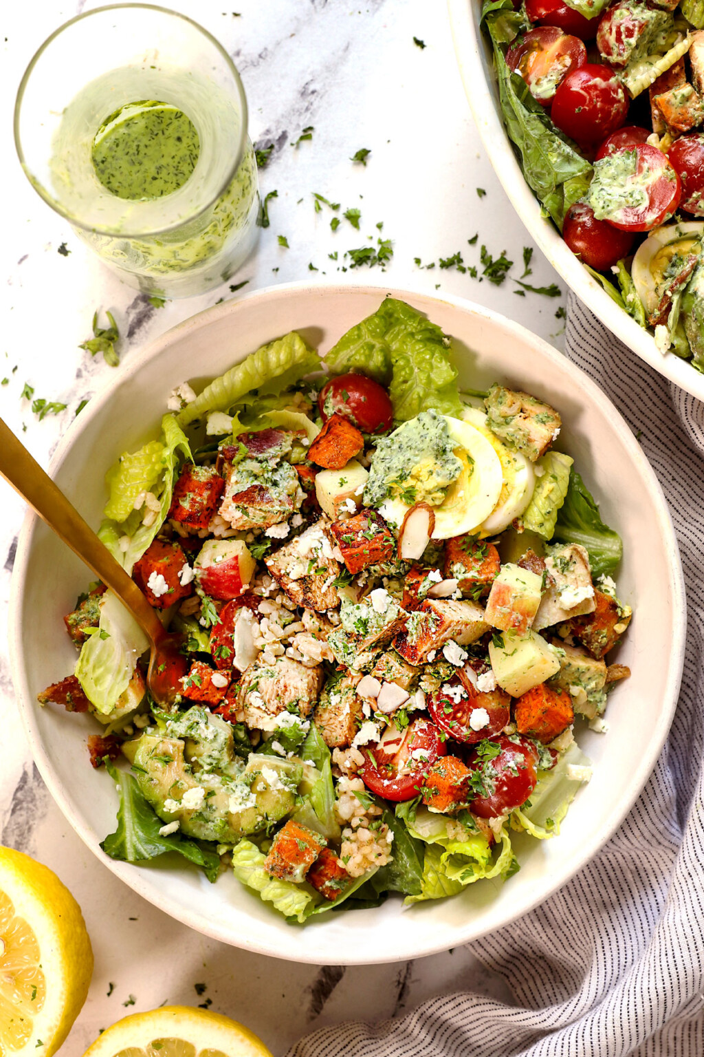 Green Goddess Salad With Green Goddess Dressing