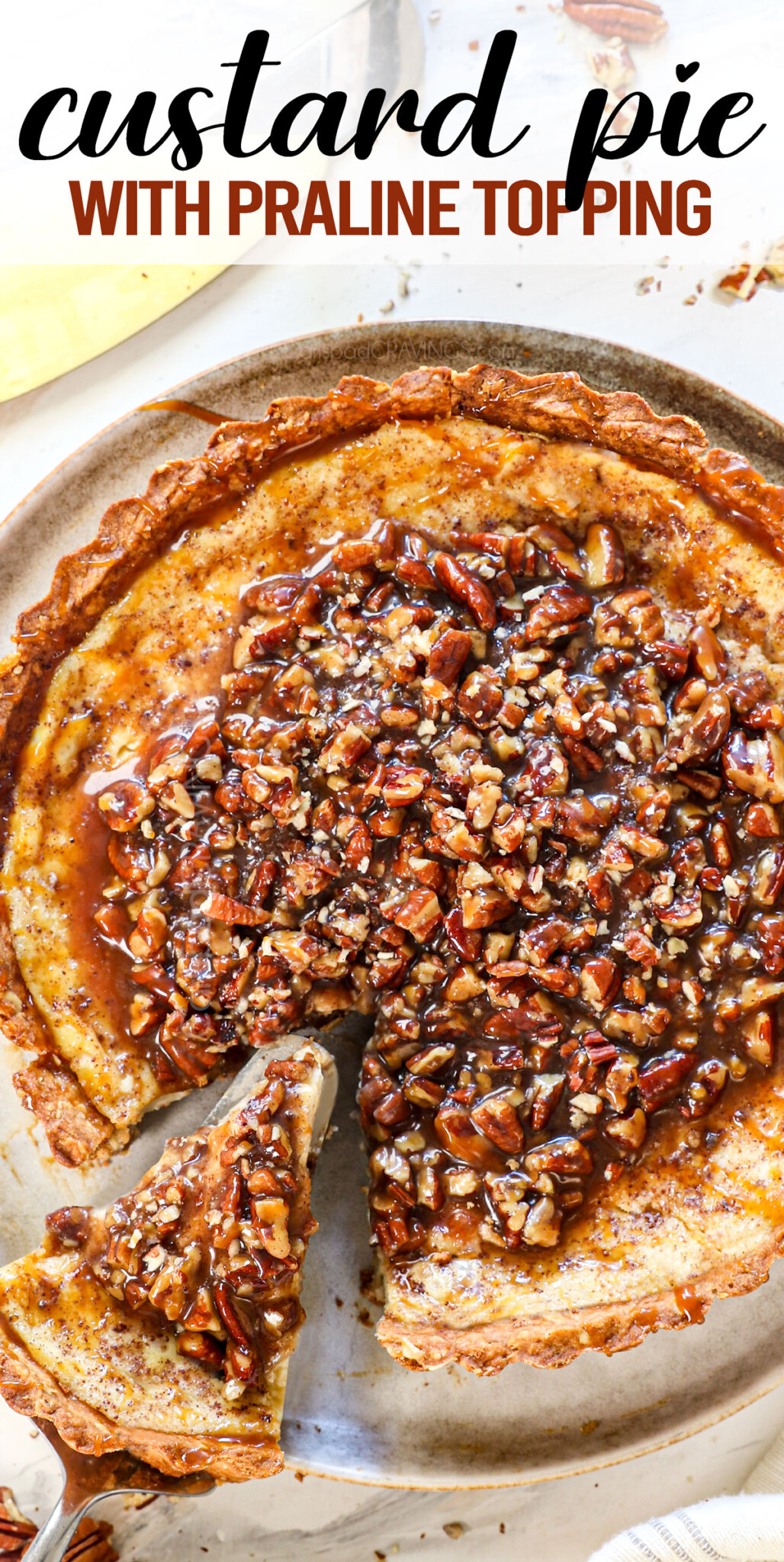 Recipe For Egg Custard Pie - Carlsbad Cravings