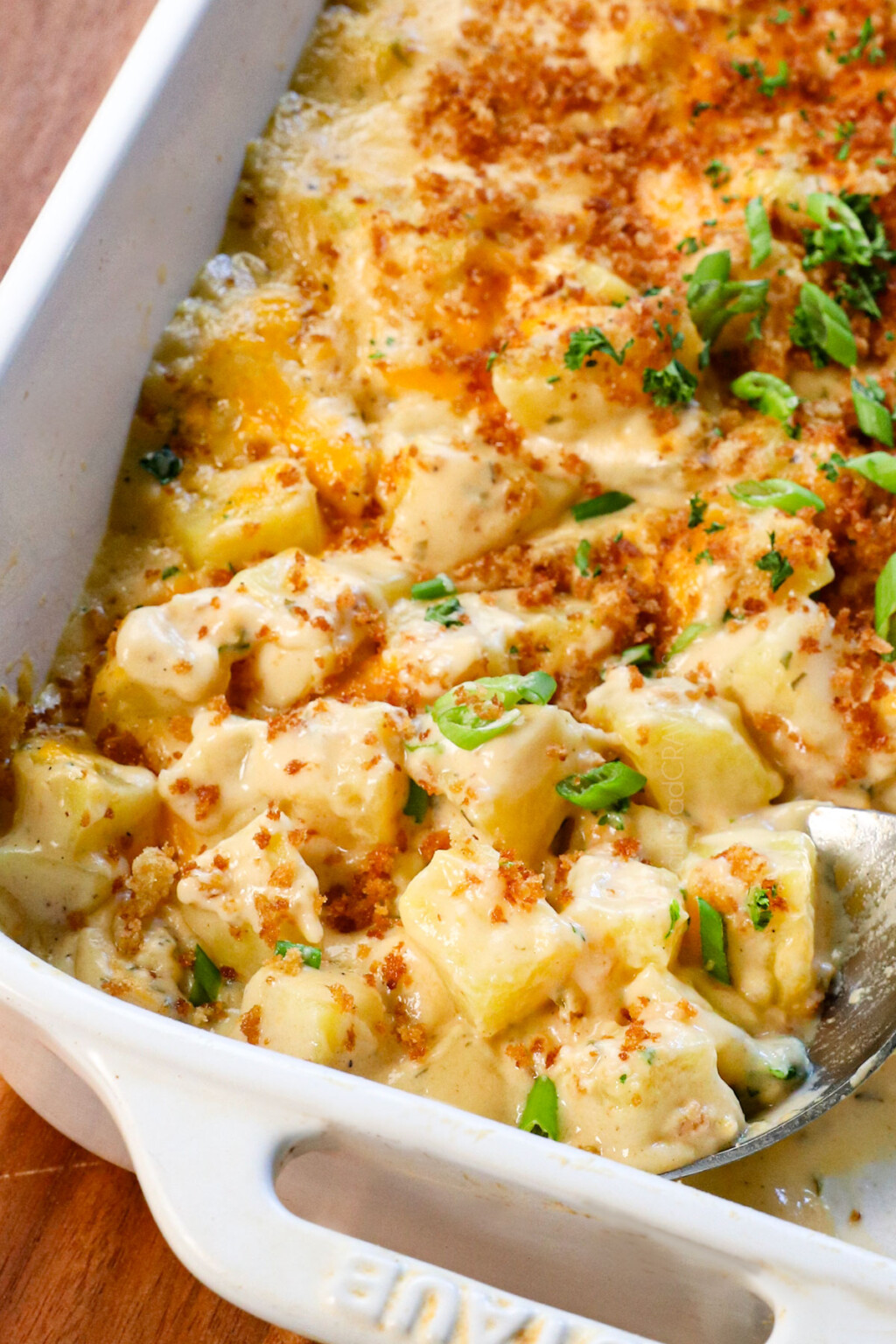 Cheesy Potatoes in Oven - Carlsbad Cravings