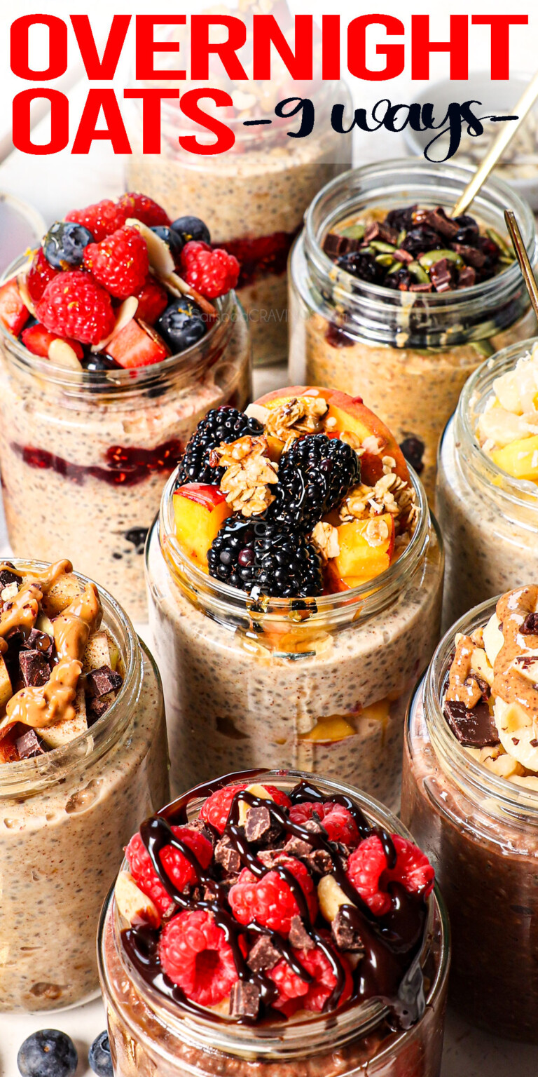 Basic Overnight Oats Recipe with Flavor Ideas - Carlsbad Cravings
