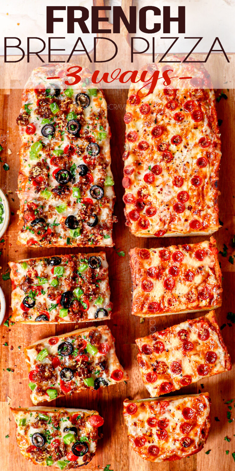 Homemade French Bread Pizza Recipe - Carlsbad Cravings