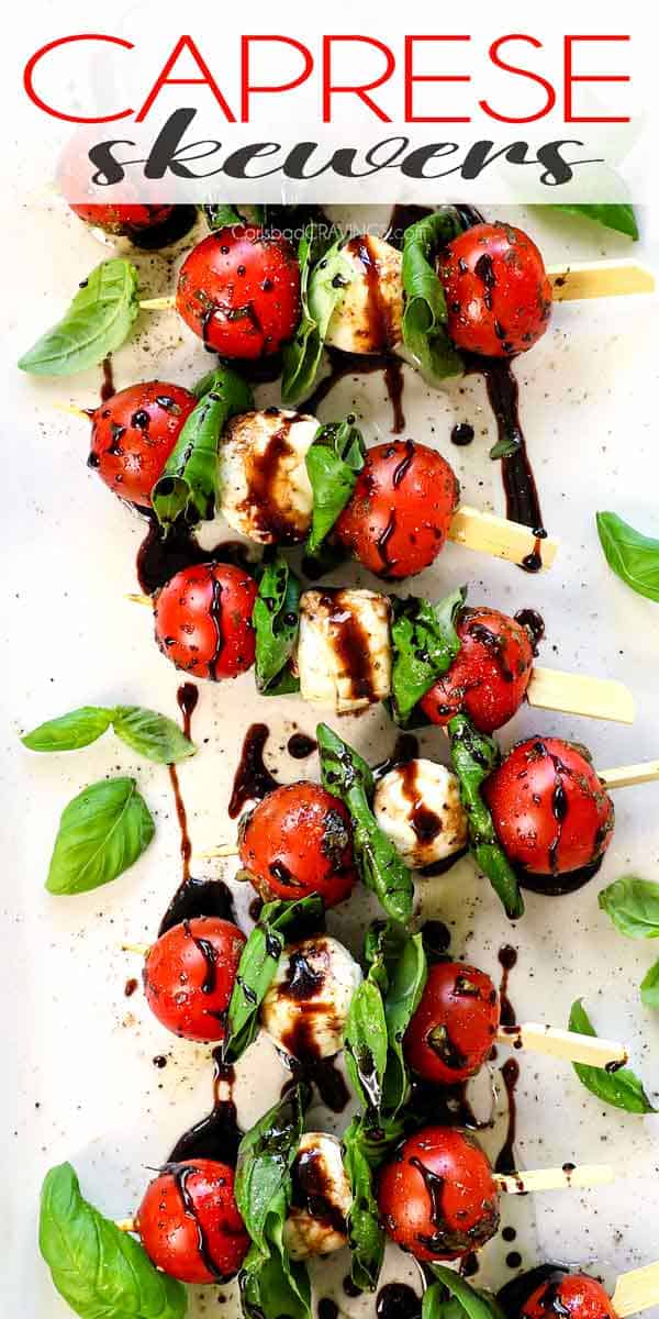 Caprese Skewers Recipe - Carlsbad Cravings